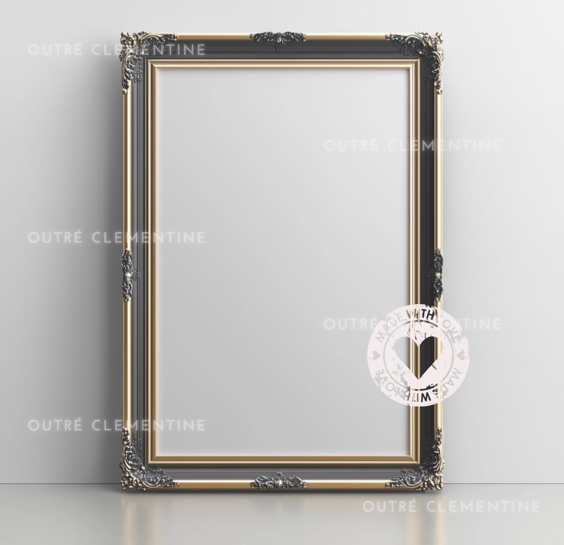 7 Simple Gothic Frame Mock Ups | Black & Gold Frame Mock Ups, Unique ...