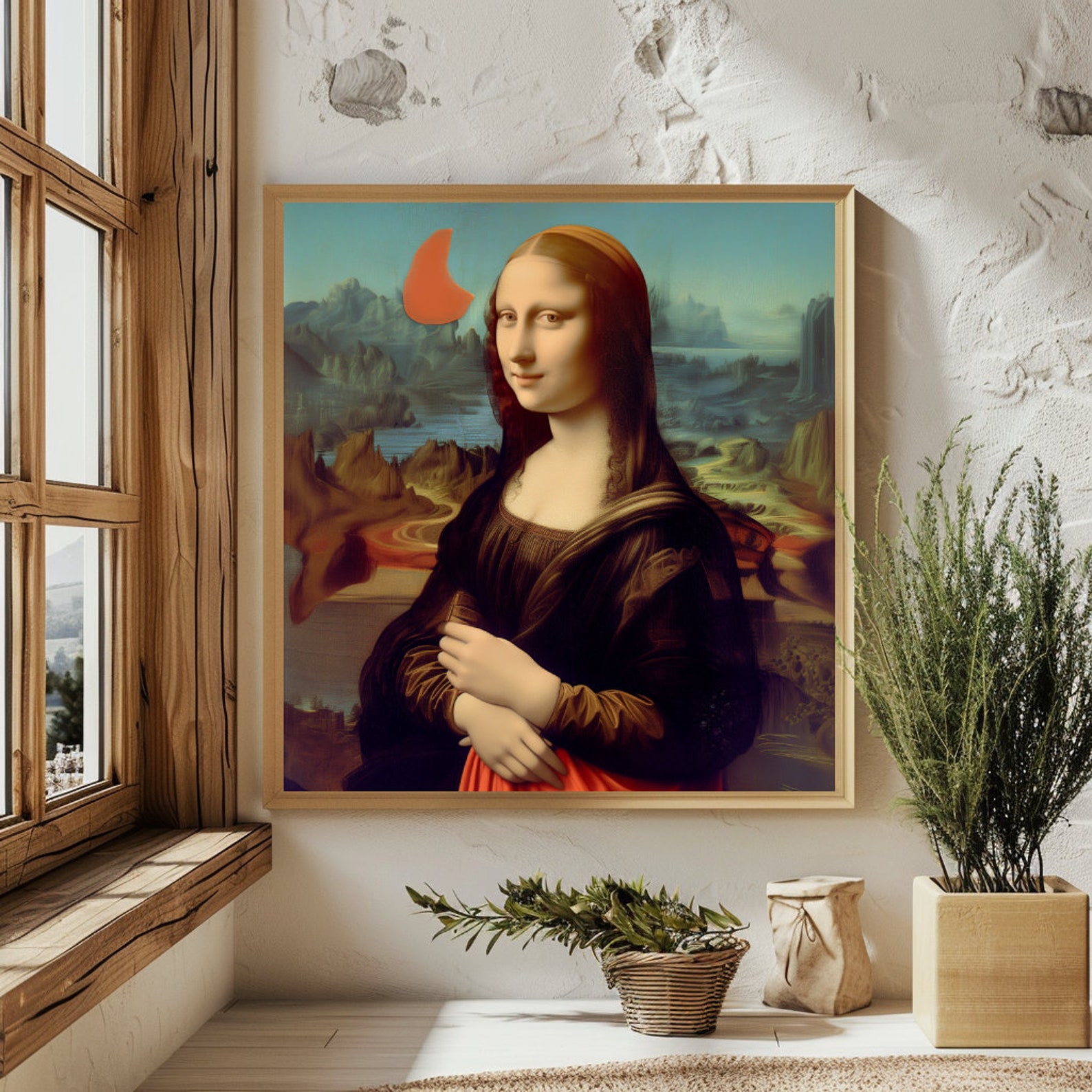 Mona Lisa | Unique Digital Art | PRINTABLE | 300dpi | Dark Academia Art ...