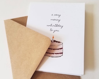 Unbirthday Card | Etsy