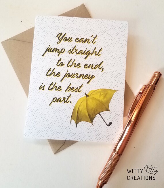 Yellow Umbrella Card Inspired by HIMYM | Etsy