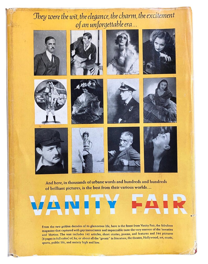 1960 Vanity Fair Book - Cavalcade of the 1920s 1930s - Etsy