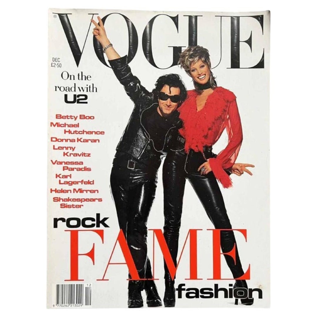 1992 VOGUE Rock Fame Fashion - Cover by Andrew Macpherson - Etsy