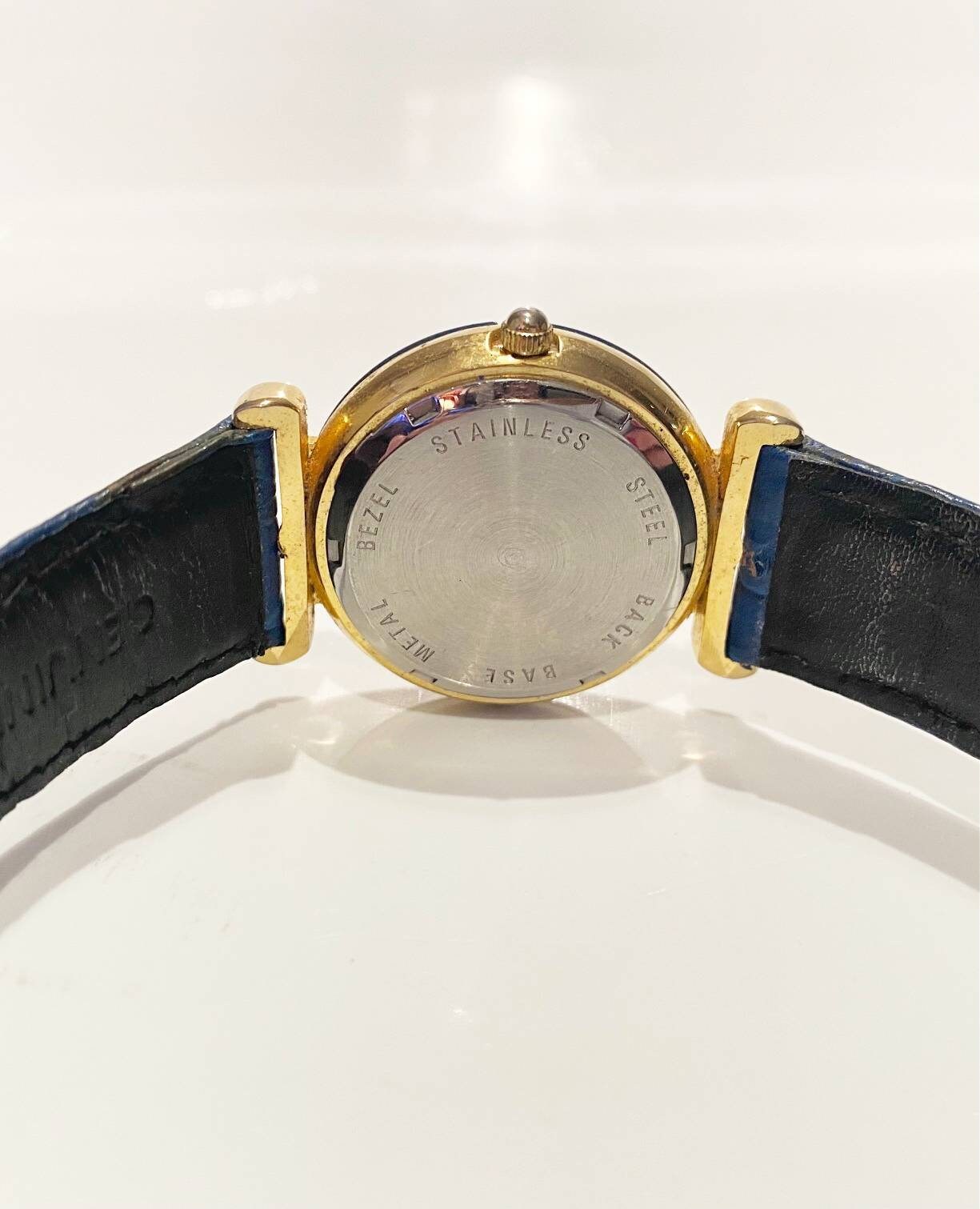 1980s Christian Dior Blue Stone Dial Quartz Watch - Etsy