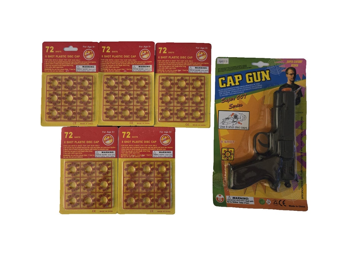 Realistic Look Cap Gun With 5 Packs of Shots Age 8 and Above - Etsy