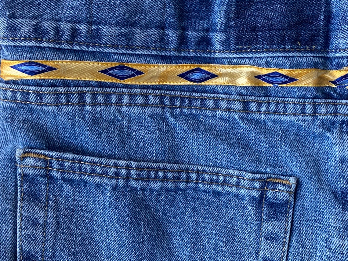 Custom: Large Blue Jean Tote Bag Upcycled From Vintage Blue - Etsy