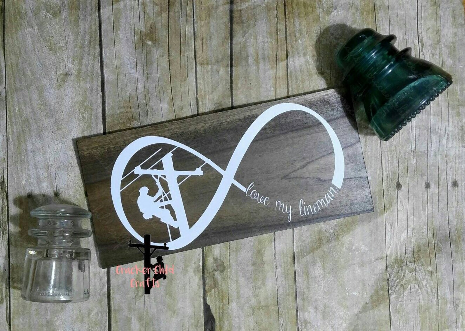 Lineman Infinity Sign Lineman Signs Lineman Decor | Etsy