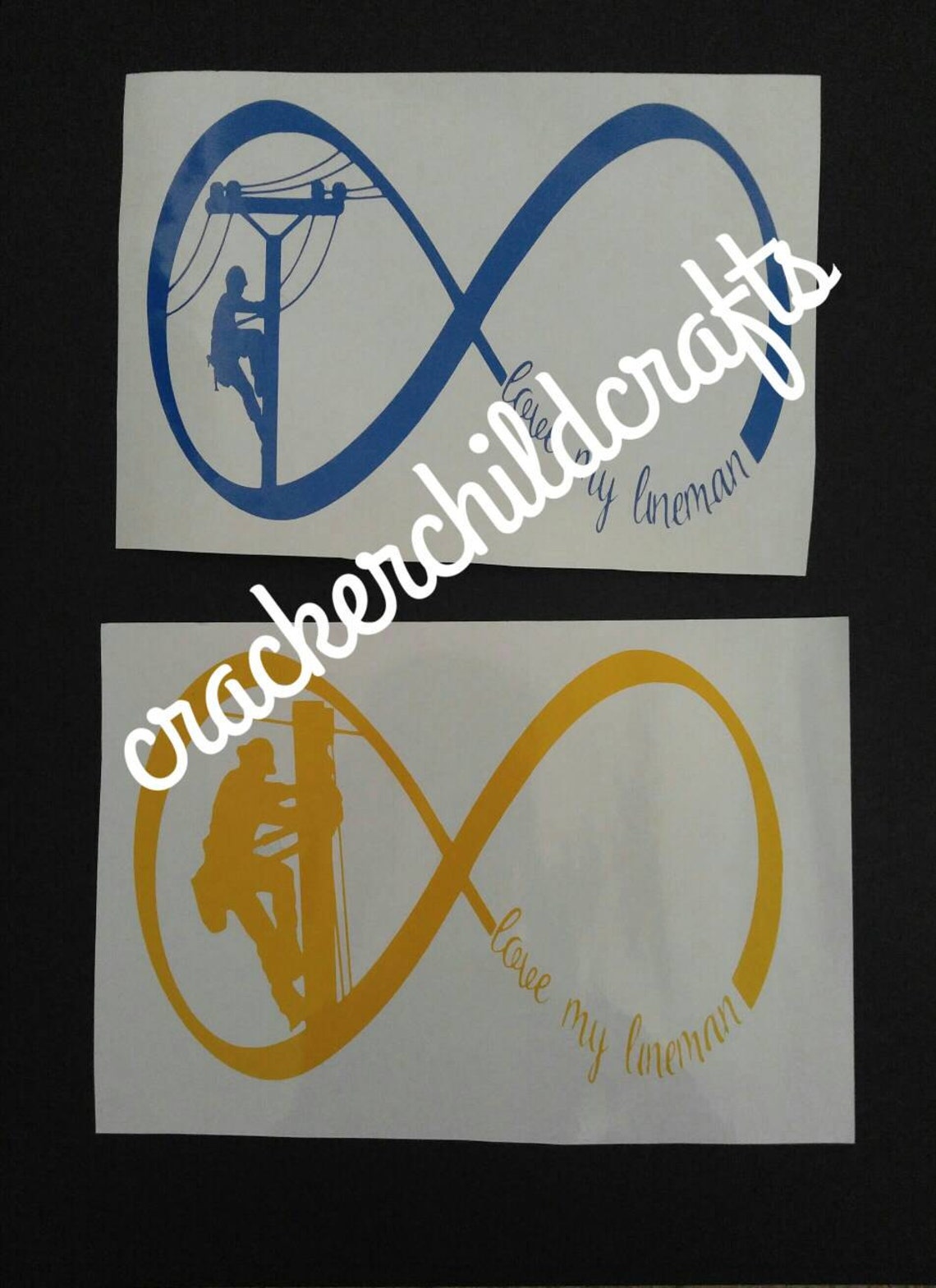 Love My Lineman Infinity Decal Linewife Decal I Love My | Etsy