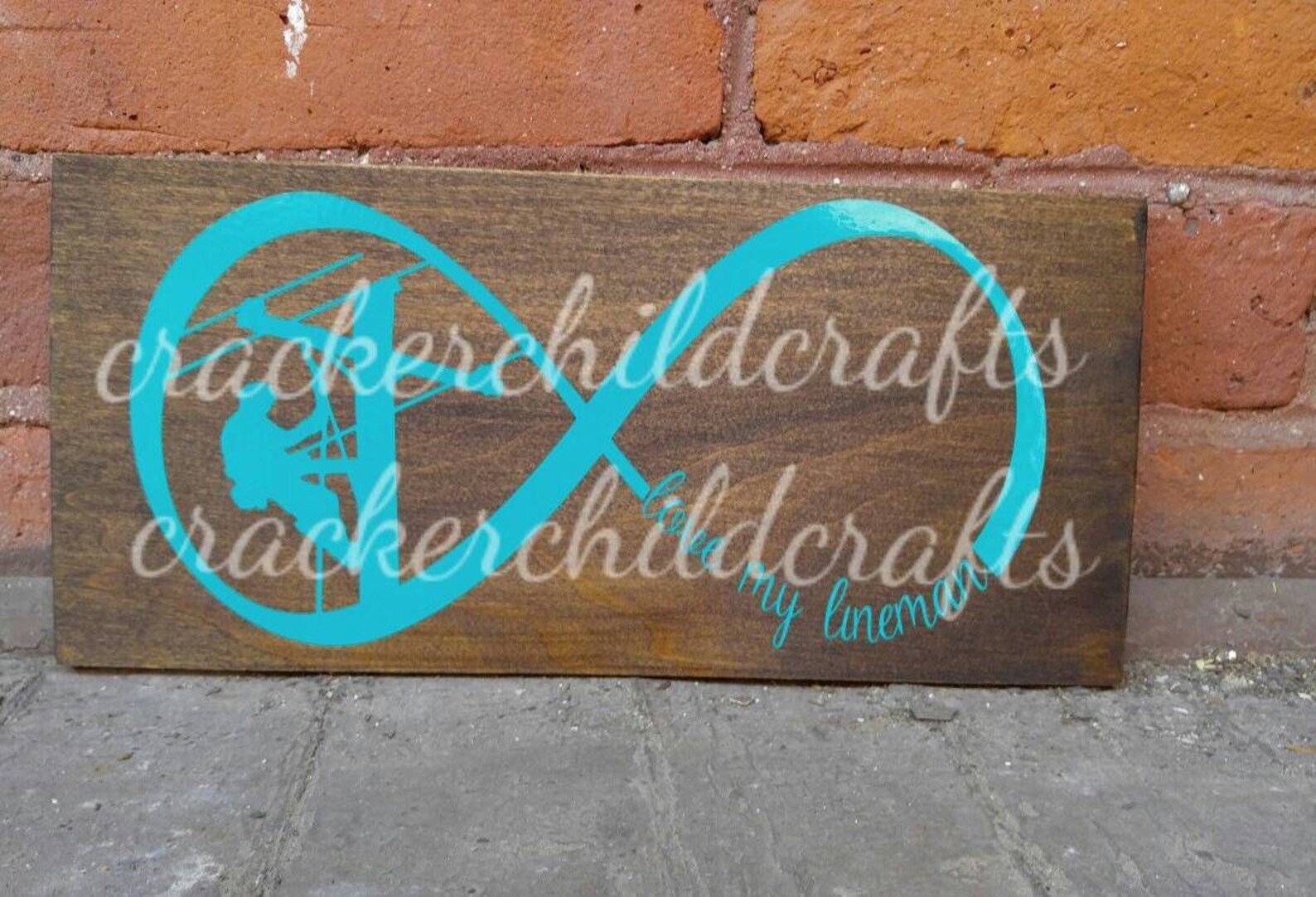 Lineman Infinity Sign Lineman Signs Lineman Decor | Etsy