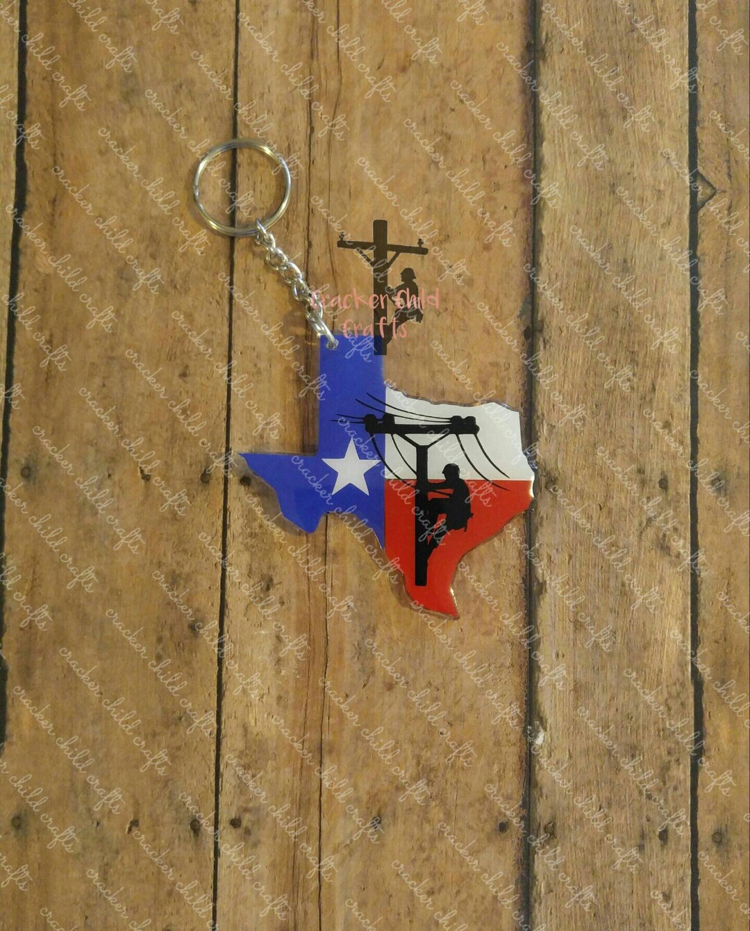 Texas Lineman Key Chain Texas Lineman-lineman Gifts-lineman Pride ...