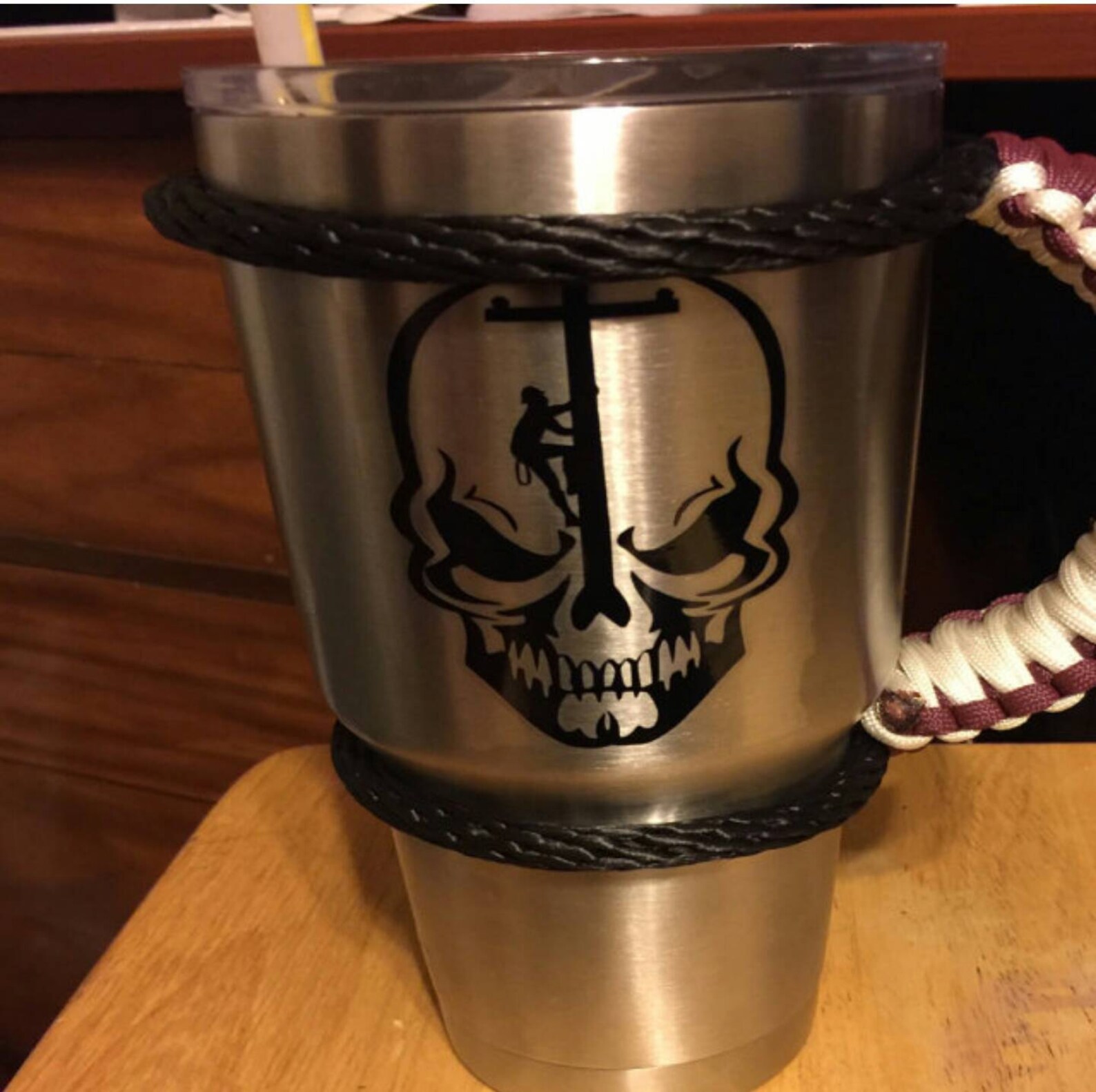 Lineman Skull Decal Lineman Decal-power Lineman Lineman | Etsy