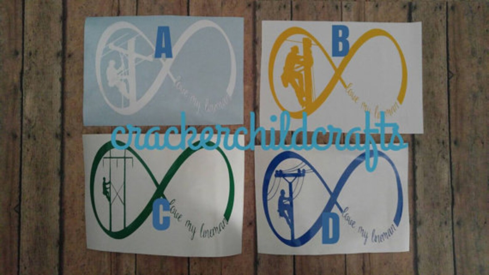 Lineman Infinity Sign Lineman Signs Lineman Decor | Etsy