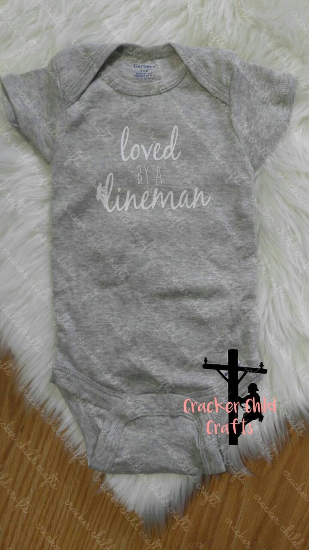 Geliebt von einem Lineman Baby Body-linemans Baby-Linemans Tochter ...