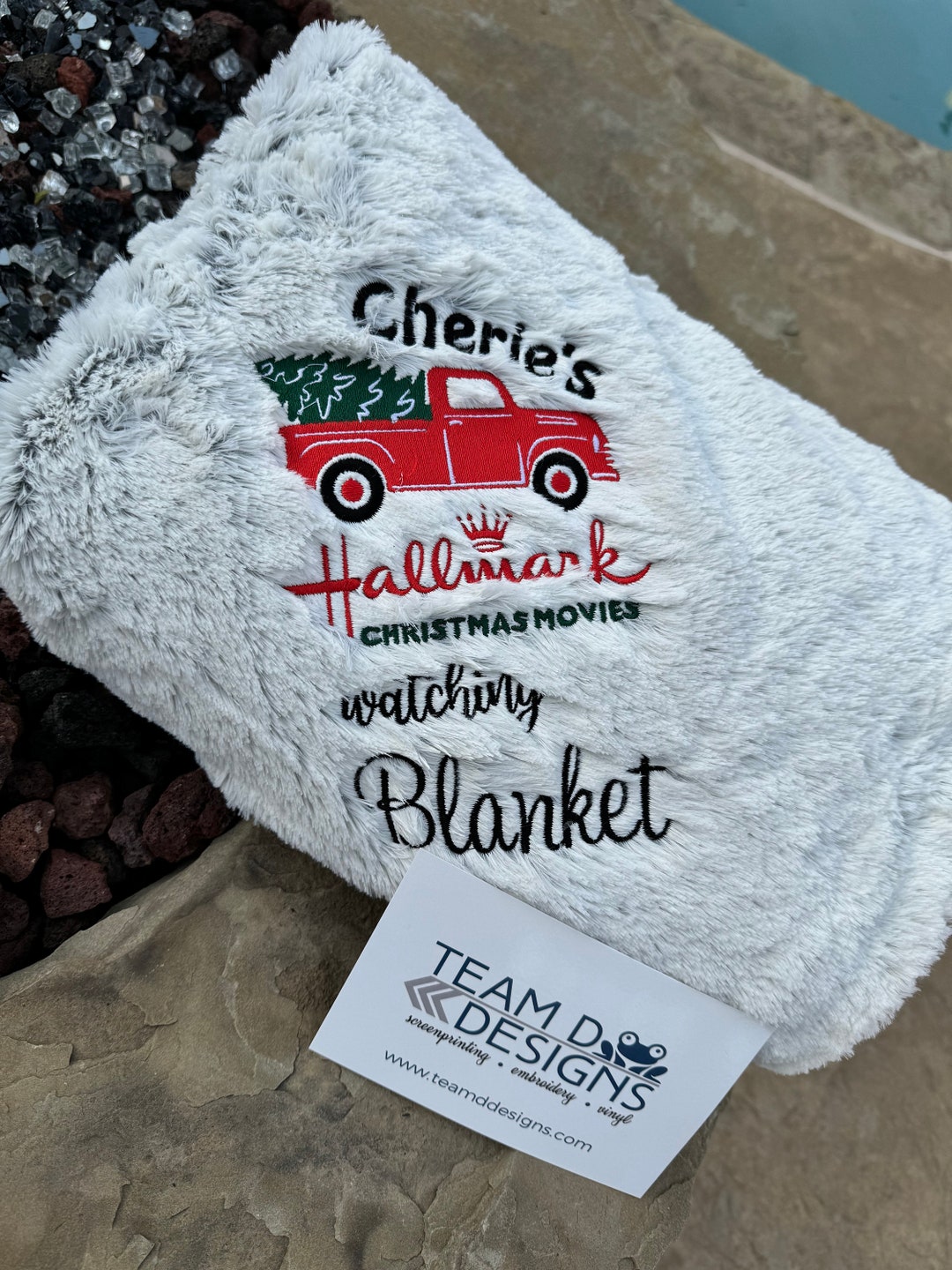 HALLMARK Movies Watching Luxury Blanket/faux Fur Blanket/holiday Movie ...