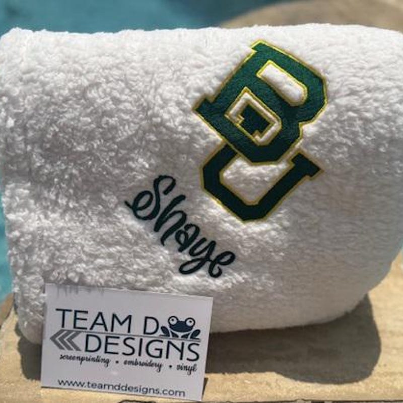 College Logo Baby Blanket - Etsy