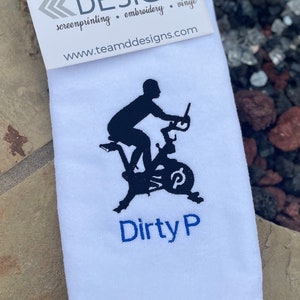 Custom Peloton Personalized Hand Towel/ Cycling Towel/ Personalized ...