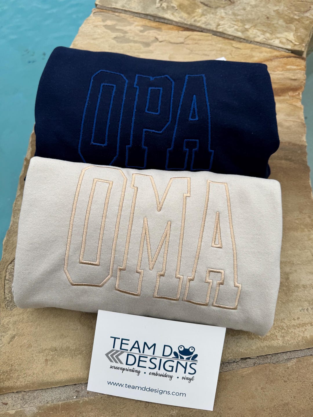 OPA, Dad, Pop, Gamp, Paw,oma Crewneck Sweatshirt/unisex Custom Letter ...