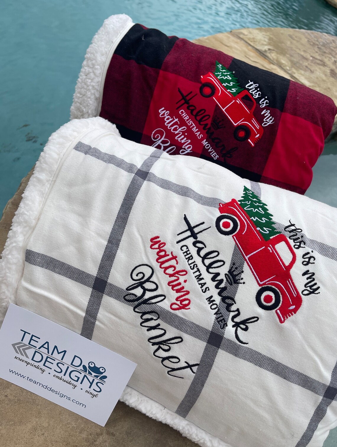 HALLMARK Movies Watching Comfy Blanket/buffalo Sherpa - Etsy