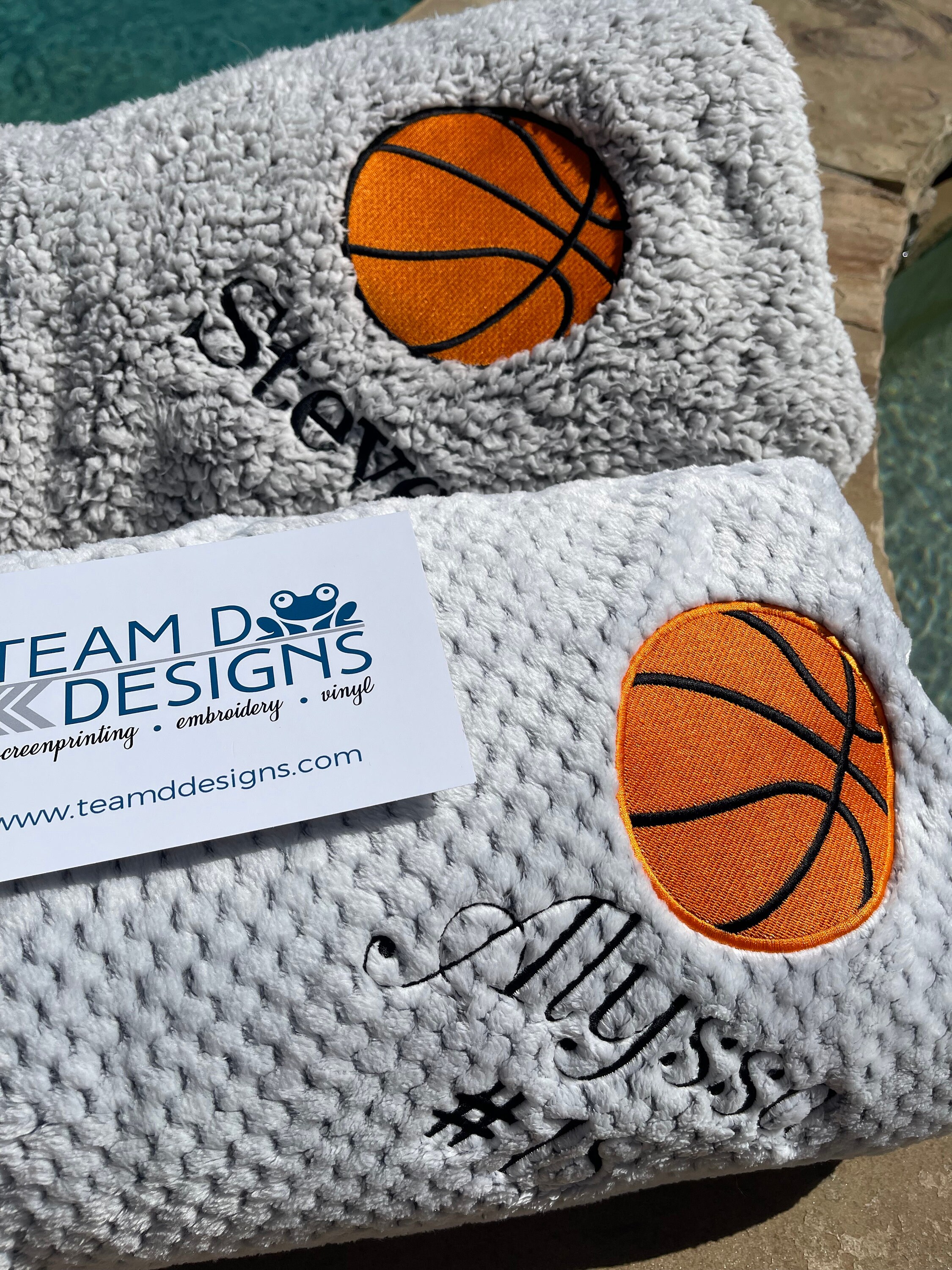 Personalized Basketball Blanket: Embroidered Plush Fleece Extra Large ...