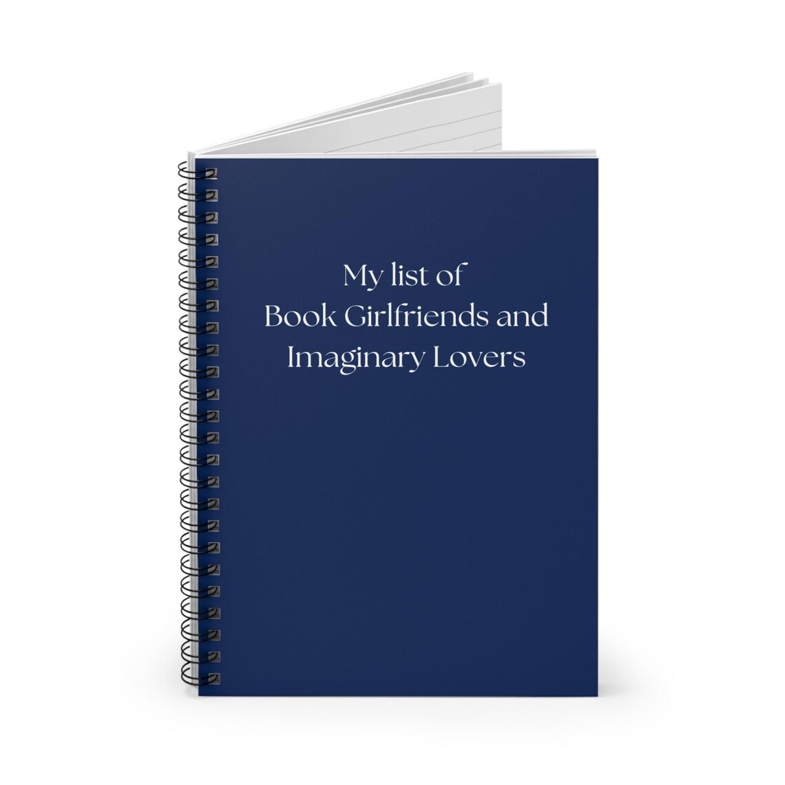 My List of Book Girlfriends Spiral Notebook - Etsy