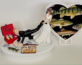 Bride Hook Groom Cake Topper - Etsy