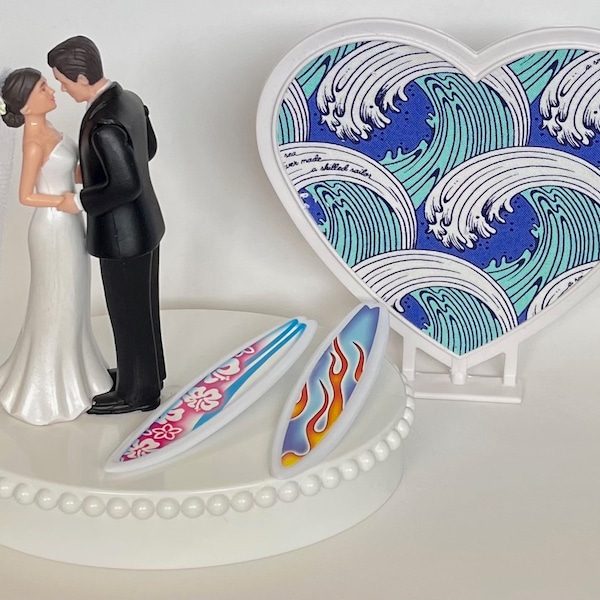 Wedding Cake Topper Surf - Etsy
