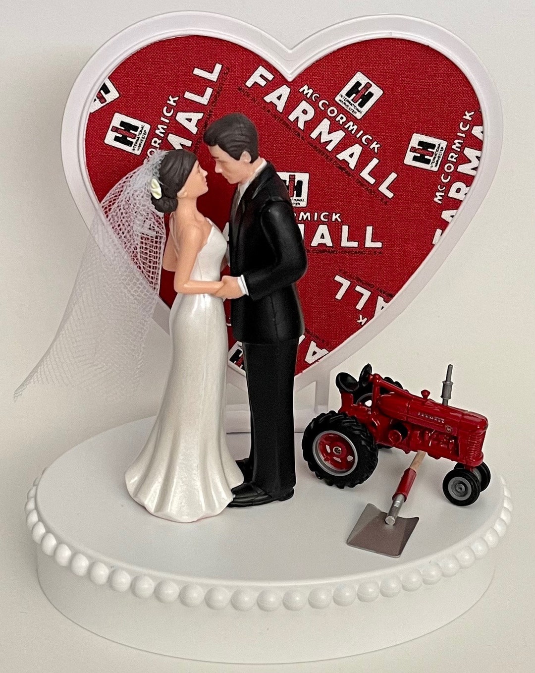 Wedding Cake Topper Red Tractor Themed International Harvester IH ...