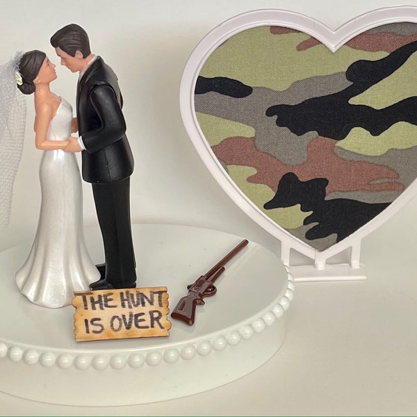 The Hunt is Over Cake Topper - Etsy