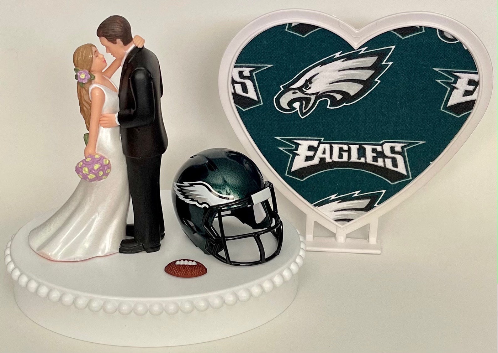 Wedding Cake Topper Philadelphia Eagles Football Themed - Etsy