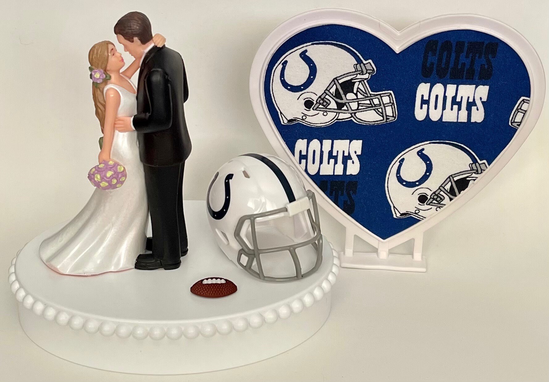 Wedding Cake Topper Indianapolis Colts Football Themed | Etsy