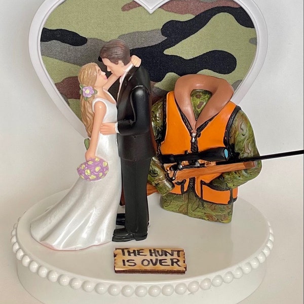 Camo Wedding Cake Topper - Etsy