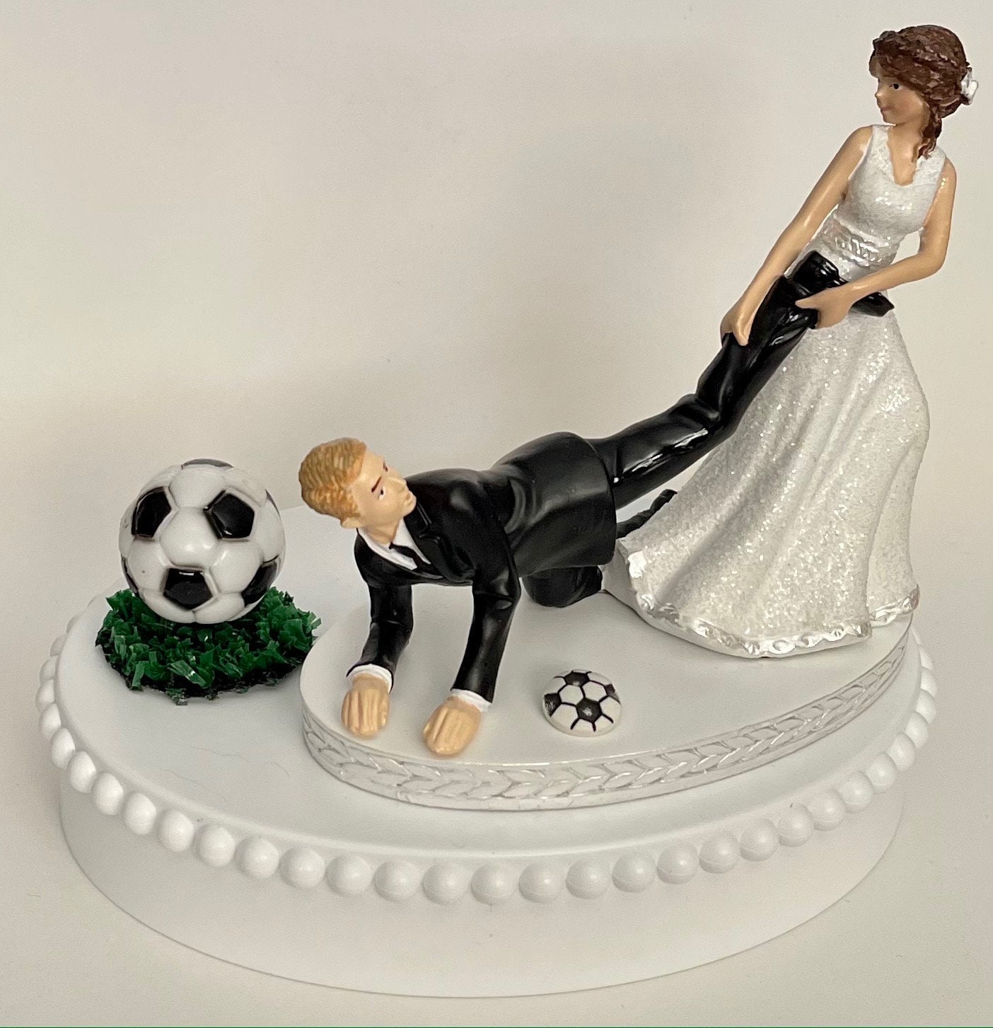 Funny Wedding Cake Toppers Soccer