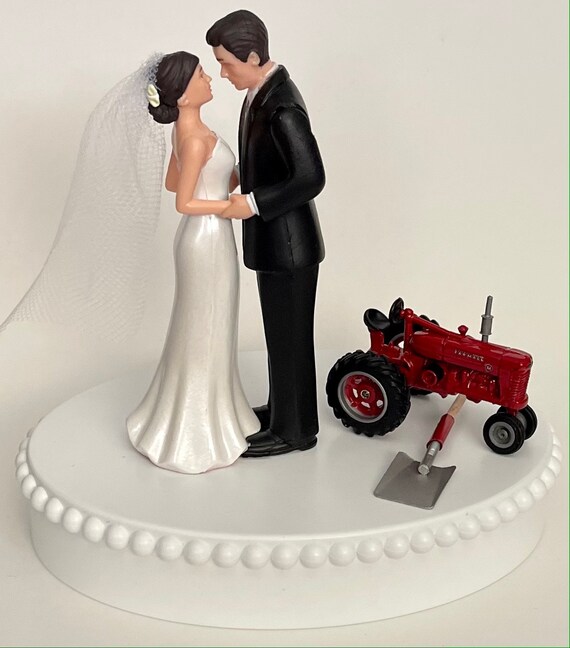 Red Tractor Themed Wedding Tractor Save The Date Magnet/ Farm Save The