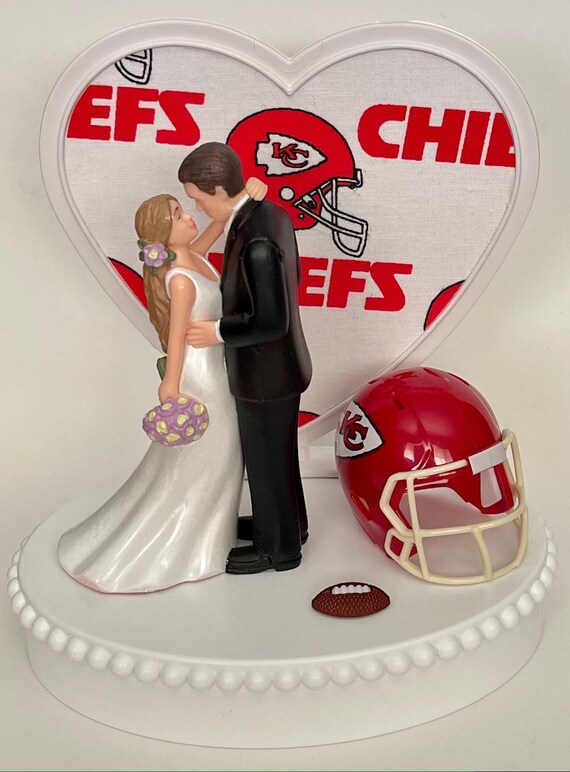 Wedding Cake Topper Kansas City Chiefs Football Themed | Etsy