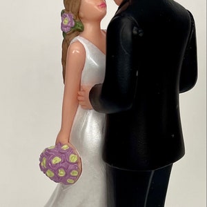 Wedding Cake Topper Tennis Racket Ball Themed Beautiful Long-haired ...