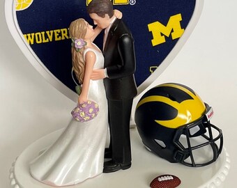 Michigan Wolverines Cake Topper - Etsy