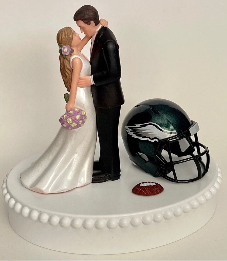 Wedding Cake Topper Philadelphia Eagles Football Themed - Etsy