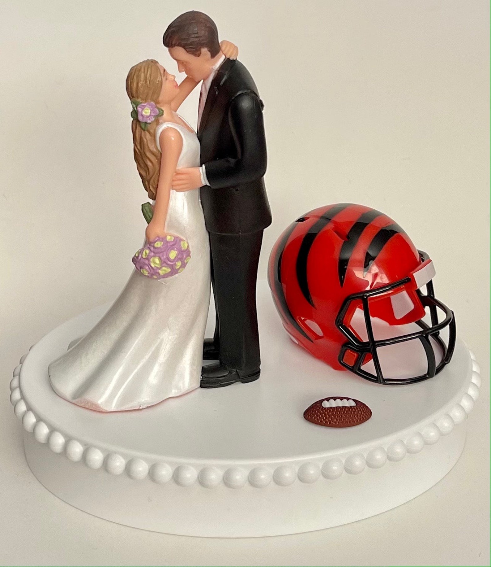 Wedding Cake Topper Cincinnati Bengals Football Themed - Etsy