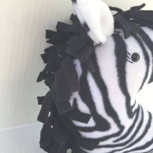 Stuffed Zebra Head Pillow / Stuffed Animal Head / Faux Animal | Etsy