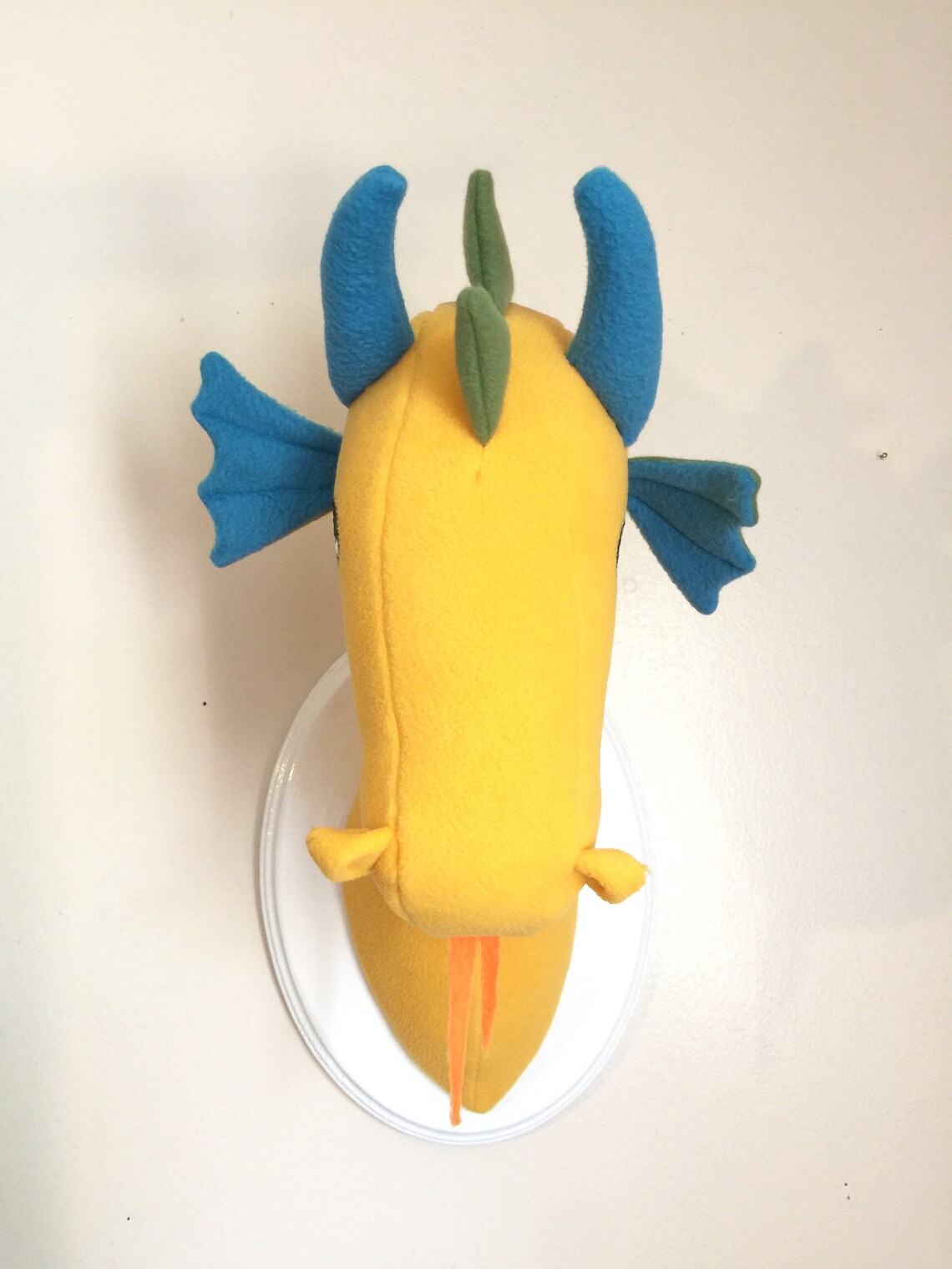 Golden Yellow Dragon Head Wall Mount / Firebreathing Dragon - Etsy