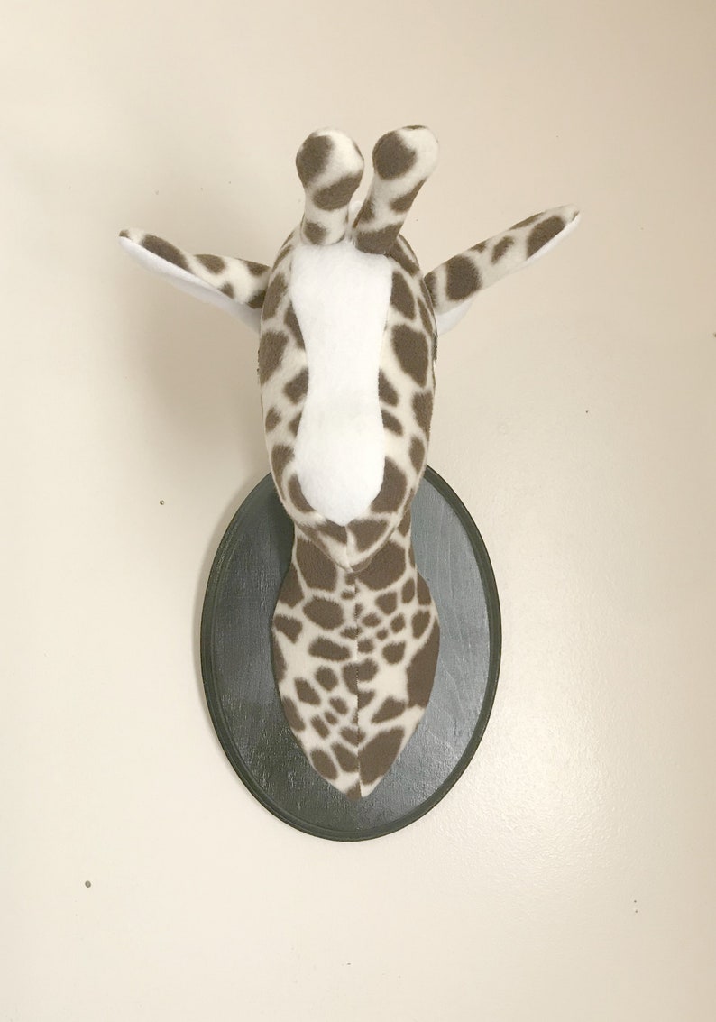 Giraffe Stuffed Faux Animal Head Mount / Safari Nursery / Fake | Etsy