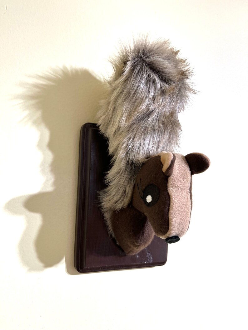 Mini Stuffed Fake Squirrel Head Wall Mount / Stuffed Animal - Etsy