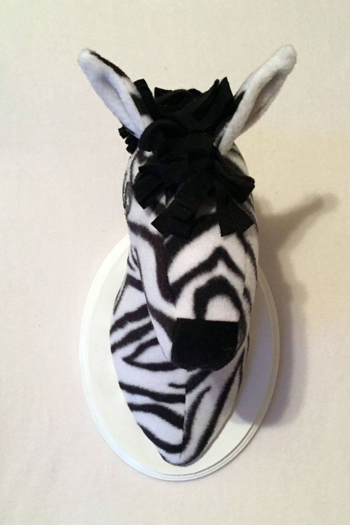 Stuffed Zebra Head / Stuffed Zebras / Stuffed Animal Head / Faux Animal ...