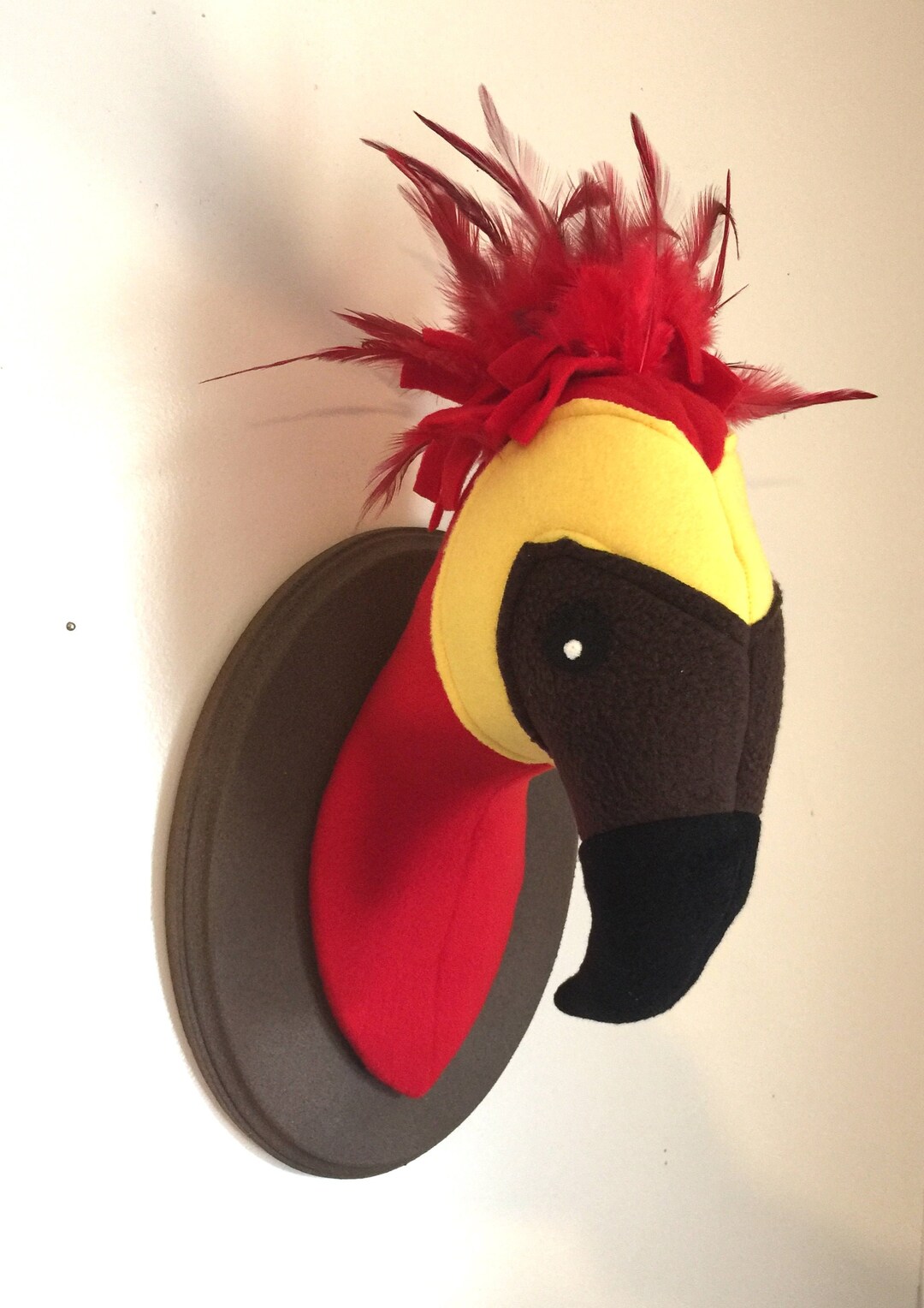 Stuffed Storybook Bird Animal Head / Storybook Animal Heads / Bird ...