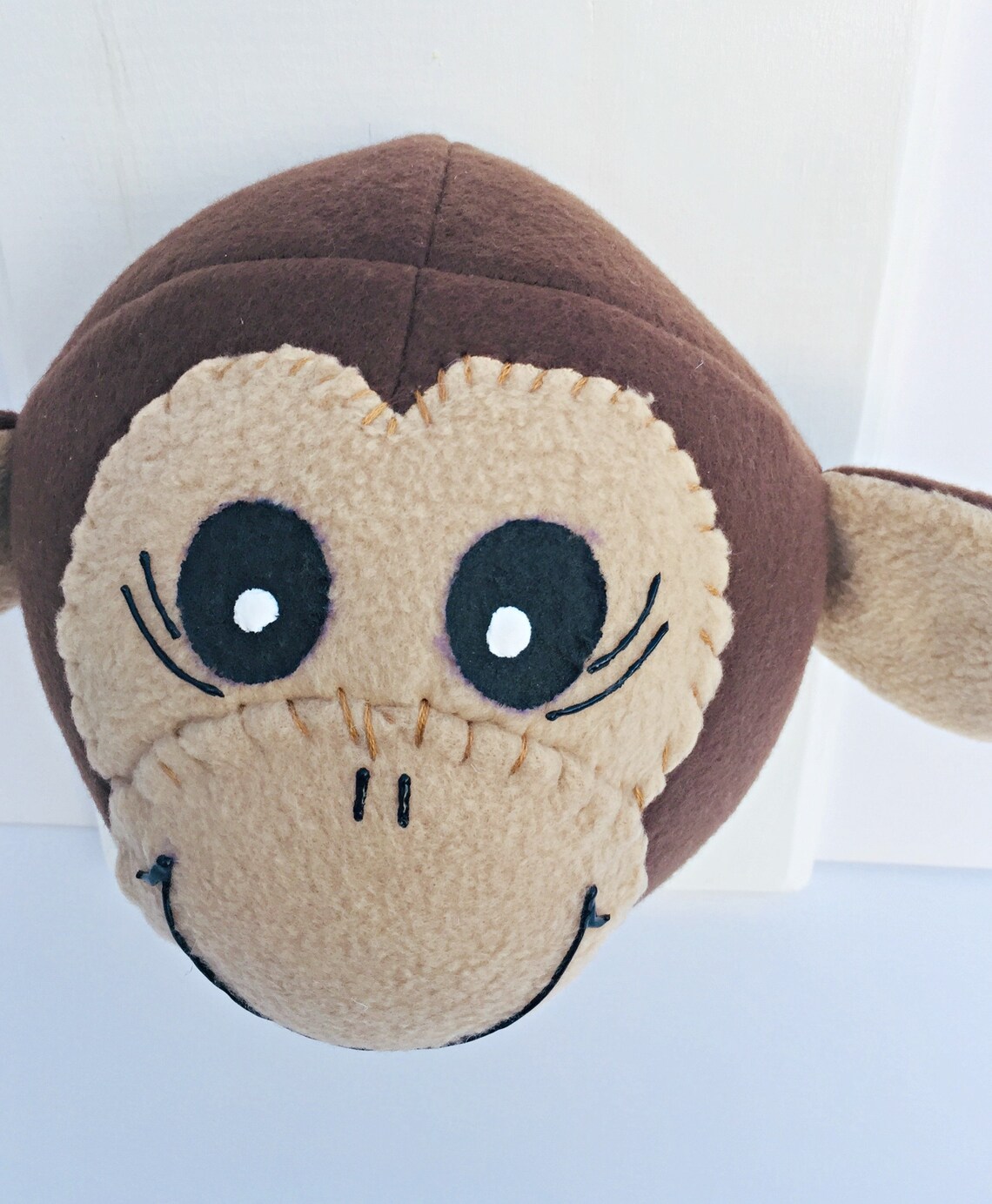 Monkey Head Nursery Wall Mount / Stuffed Animal Head / Faux - Etsy