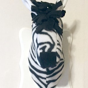 Stuffed Zebra Head / Stuffed Zebras / Stuffed Animal Head / Faux Animal ...