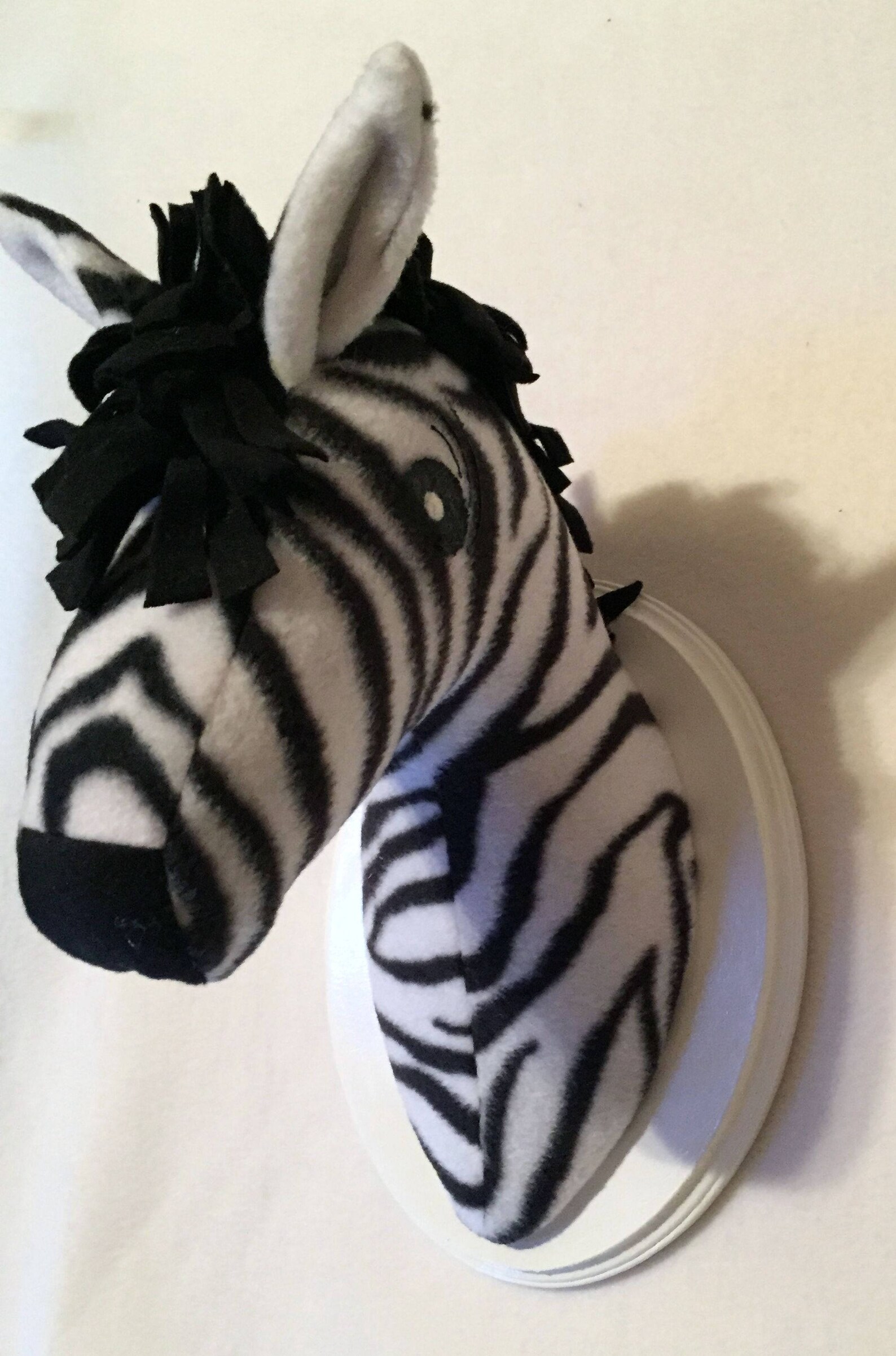 Stuffed Zebra Head / Stuffed Zebras / Stuffed Animal Head / - Etsy