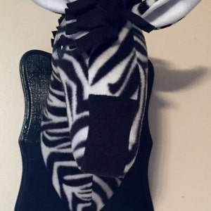 Stuffed Zebra Animal Head / Stuffed Animal Head / Faux Animal Head ...