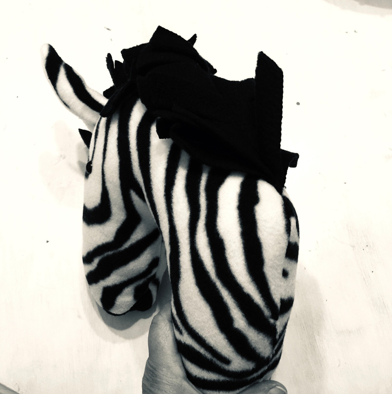 Stuffed Zebra Head Pillow / Stuffed Animal Head / Faux Animal - Etsy