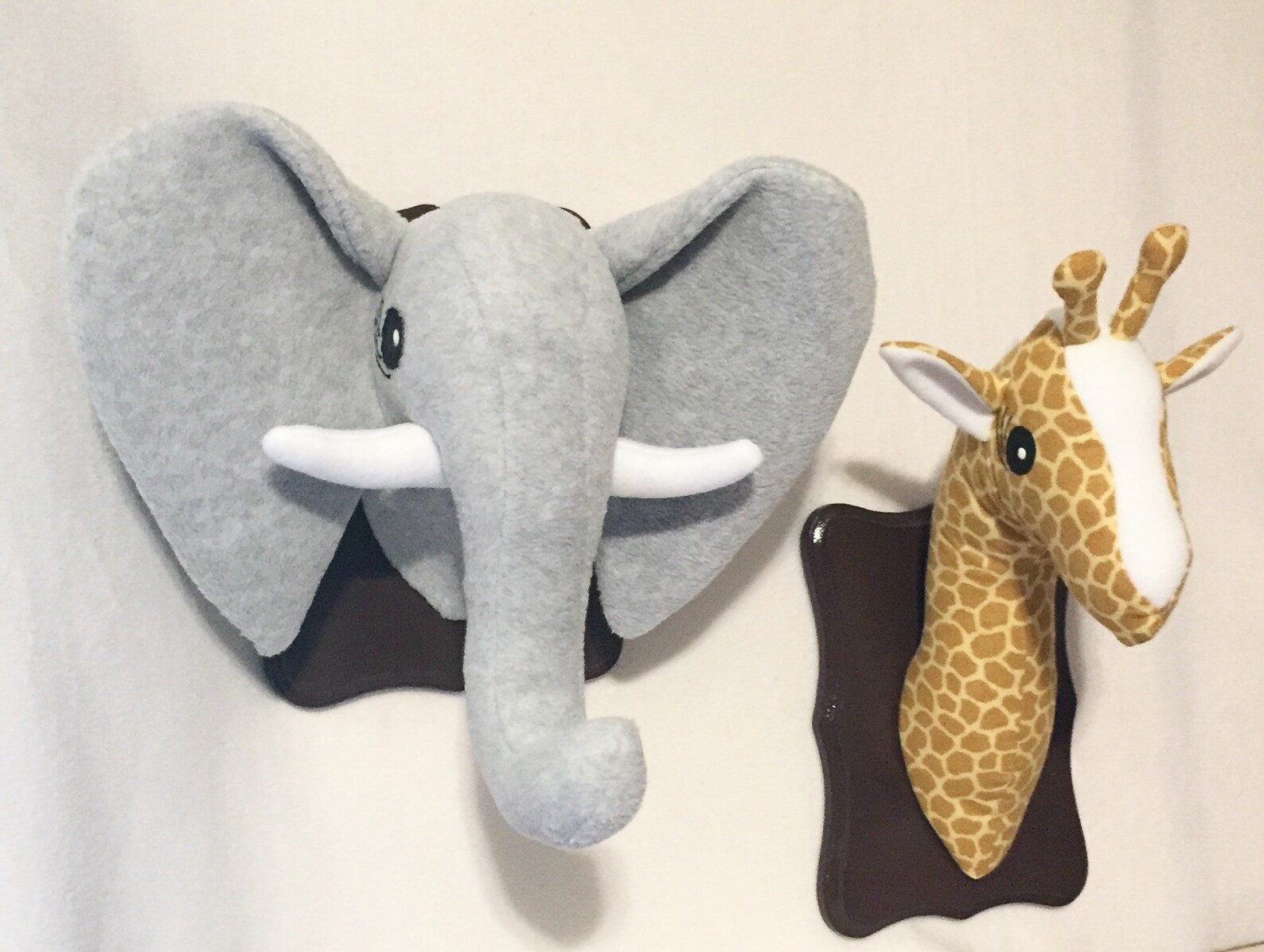 Stuffed Safari Animal Heads / Stuffed Animal Heads / Faux Animal Heads ...