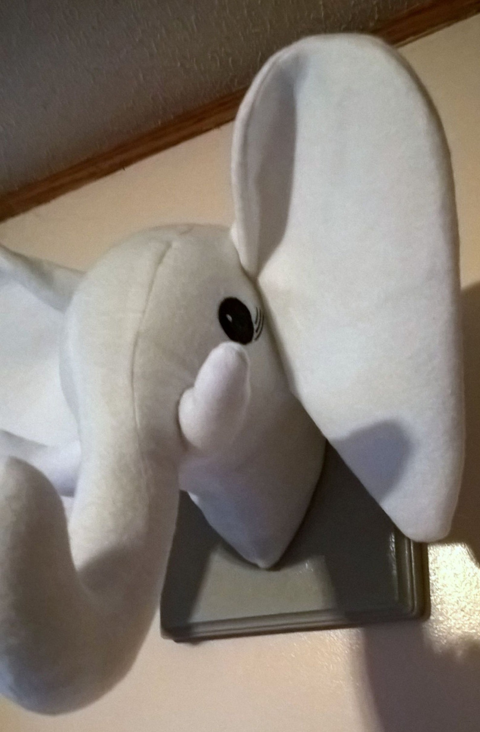 Stuffed White Elephant Head / Stuffed Elephant Mount / Stuffed - Etsy